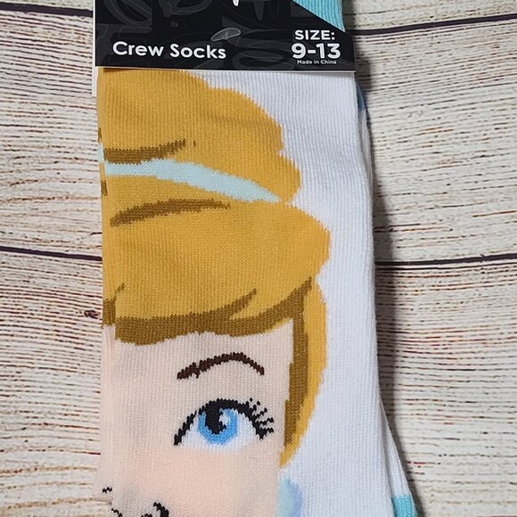 Disney | Underwear & Socks | Disney Princess Cinderella Crew Socks Nwt ...